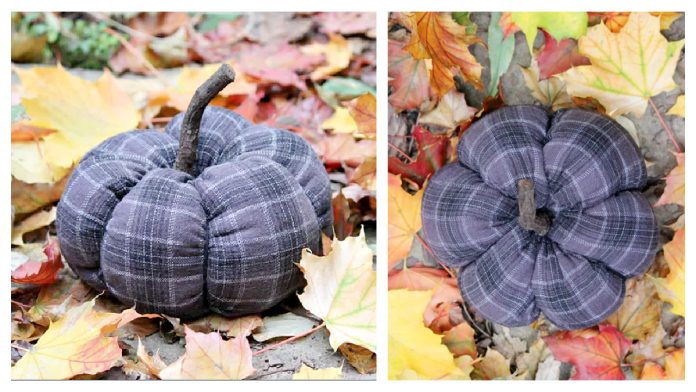 How to Make a Fabric Pumpkin Easy Sewing Tutorial | Fabric Art DIY