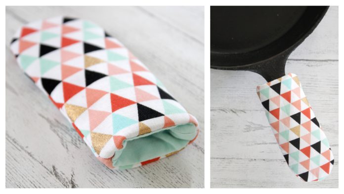 Skillet Handle Cover Free Sewing Pattern | Fabric Art DIY