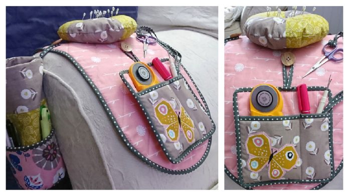 Fabric Sofa Sewing Caddy Free Sewing Pattern | Fabric Art DIY