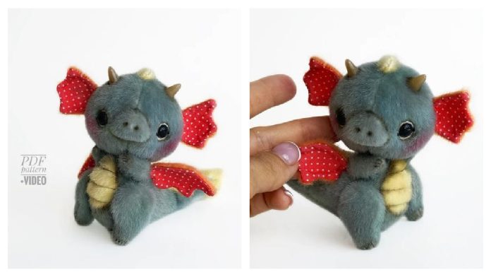 Easy Dragon Plush Sewing Pattern | Fabric Art DIY