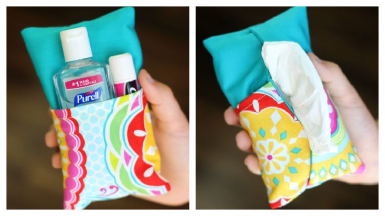 Double Sided Tissue Holder Free Sewing Pattern | Fabric Art DIY