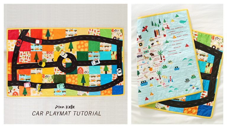 Fabric Toy Car Play Mat Free Sewing Pattern | Fabric Art DIY