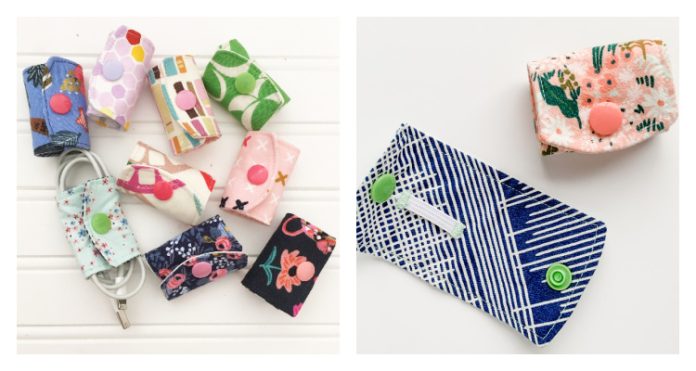 Scrap Fabric Cord Keeper Free Sewing Pattern | Fabric Art DIY