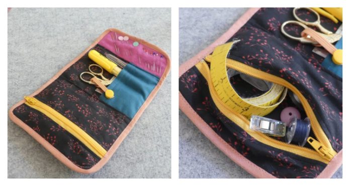 Sewing Travel Kit Free Sewing Pattern | Fabric Art DIY