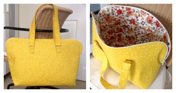 Small Weekender Bag Free Sewing Pattern | Fabric Art DIY