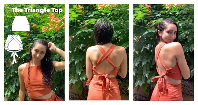 The Triangle Top Free Sewing Pattern | Fabric Art DIY