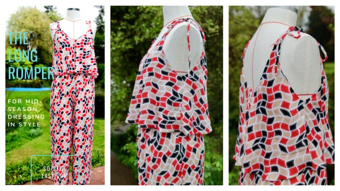 Long Romper Free Sewing Pattern f1 | Fabric Art DIY