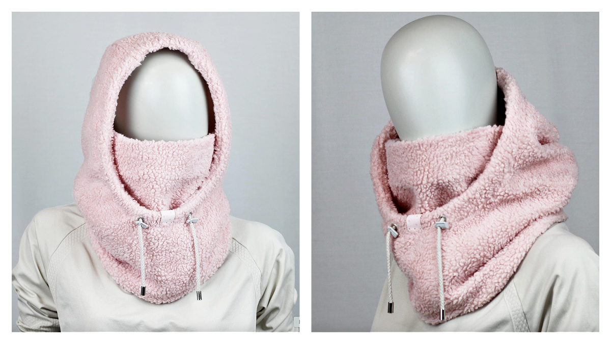 Winter Balaclava Winter Hood with Face Mask Sewing Pattern | Fabric Art DIY