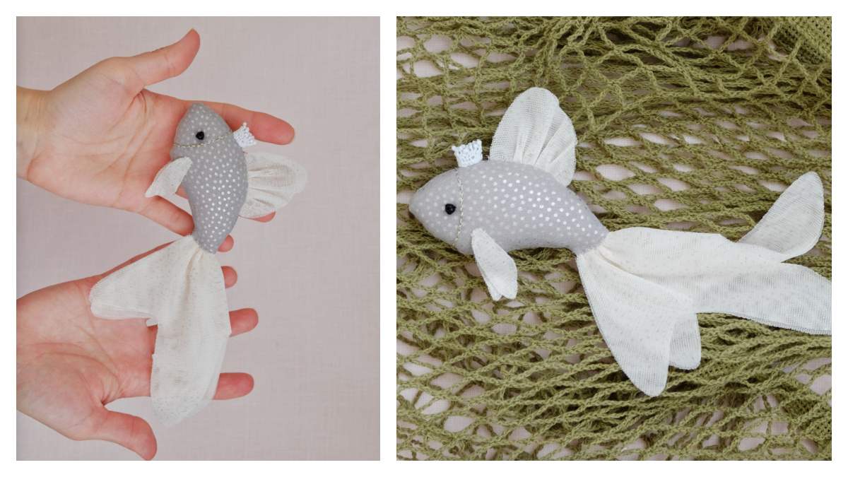 Fabric Goldfish Sewing Pattern | Fabric Art DIY